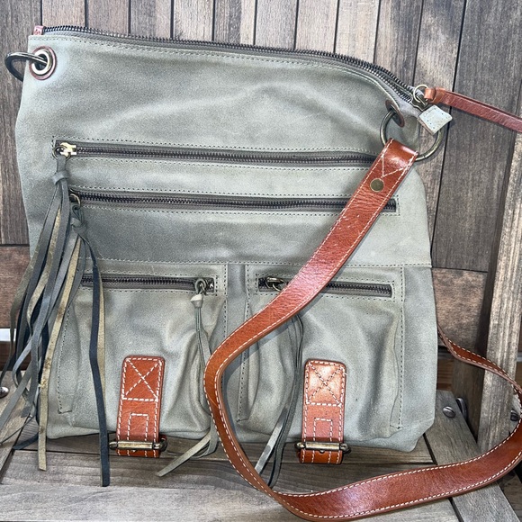 Nino BOSSI | Bags | Stone Coronado Leather Crossbody Bagnino Bossi ...